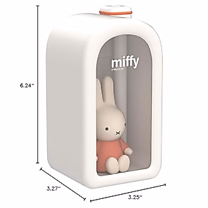 Mipow X Miffy Cool Mist Humidifier - Ultrasonic Quiet , Mini Cute Humidifier with Night Light for Bedroom/Babies Nursery/Office, 380ml