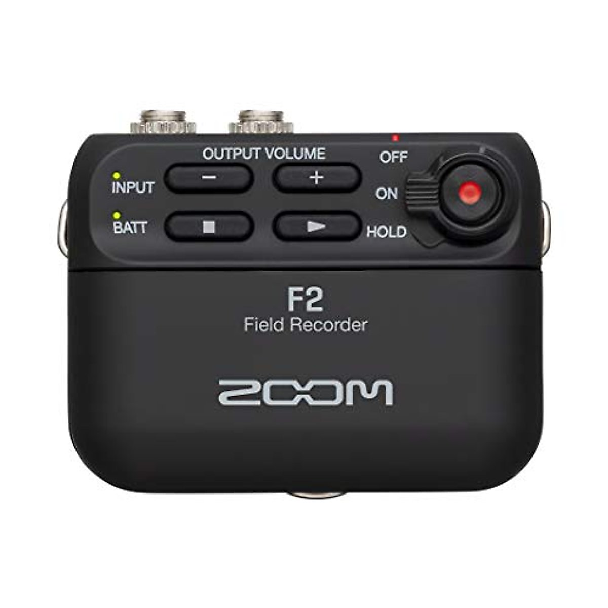 Zoom F2 Lavalier Body-Pack Compact Recorder, 32-Bit Float Recording, No Clipping, Audio for Video, Records to SD, and Battery Powered with Included Lavalier Microphone
