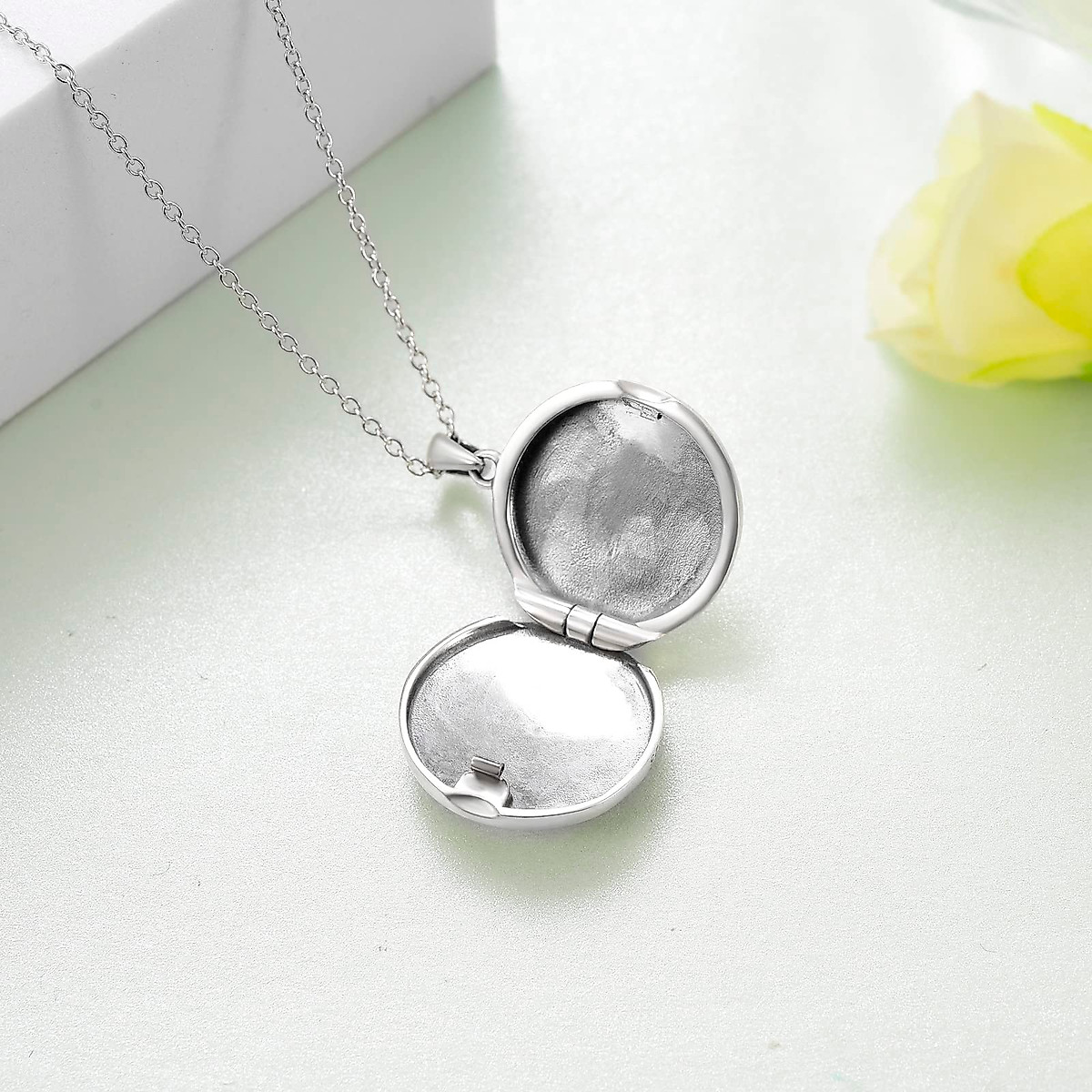 Irish Locket Celtic Locket Necklace That Holds Pictures Photo Keep Someone Near to You Sterling Silver