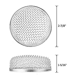 Wadoy Flying Insect Screen, RV Furnace Screen Vent Cover,RV Bug Screen Covers for Camper Heater Vents (2.8'' x 1.3'')