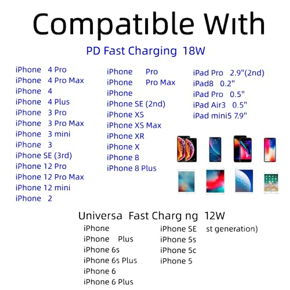 ONGAHON Designed for USB C to Lightning Cable 6Ft 3 Pack PD 20W Long Fast Charing iPhone ChargerCord Compatible with Apple iPhone 14 13 12 11 Pro Mini iPhone 8 8 Plus X XS Max XR iPad (6FT 3Pack)