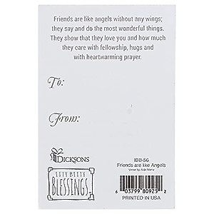 Friends are Like Angels Floral Pink 3 x 2 Mini Cardstock Bookmarks Pack of 24