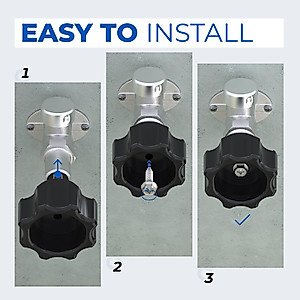 Xinafan 630-7965 Wall Hydrant Handle Kit Compatible with Prier Mansfield 500 400 300 Outdoor Faucet Handle Replacement Frost Proof Wheel Shaped Outside Water Faucet Handle Part Kit Accessories