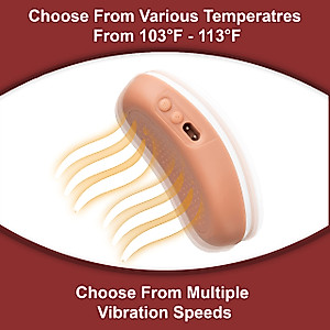 WELLCOMFORT 2-in-1 Warming Lactation Massager, Adjustable Heat & Vibration Modes for Clogged Milk Ducts, Pumping and Breastfeeding Essential, FSA/HSA Eligible (2 Pack)