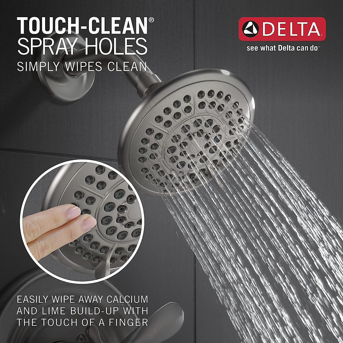 DELTA FAUCET T17230-SS Classic Shower Only, 5.00 x 7.50 x 5.00 inches, Stainless