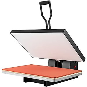 VEVOR Heat Press Machine, 16x24in / 40x61cm, Clamshell Sublimation Transfer Printer Teflon Coated, Digital Precise Heat Control, Silicone Sponge Powerpress for T-Shirt Bag Pad Pillow