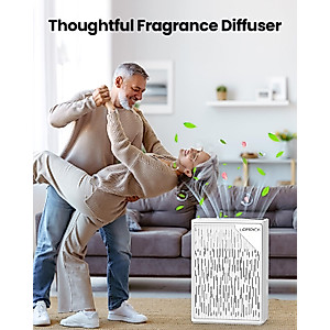 LAMPICK Air Purifier Filter 4-in-1 High-Efficiency True HEPA Replacement Filter, Air Filter Compatible Air Cleaner A6, H13 True HEPA Filter for Smoke Pollen Dander Hair Smell (1 Pack)