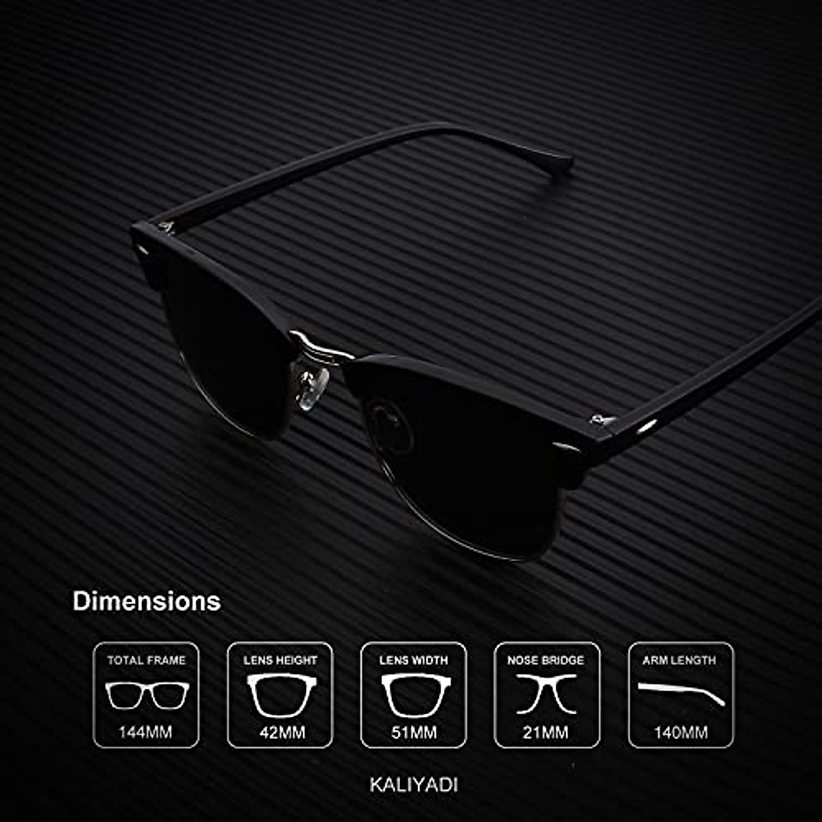 KALIYADI Unisex Polarized Retro Classic Trendy Stylish Sunglasses for Men Women Driving Sun glasses UV Blocking