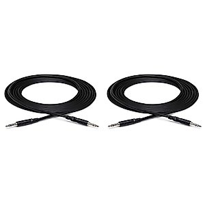 HOSA CMM-105 3.5 mm TRS to 3.5 mm TRS Stereo Interconnect Cable, 5 Feet (Pack of 2)