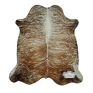 Appaloosa Cowhides Natural Medium Brindle Cowhide Rug (5' x 7')