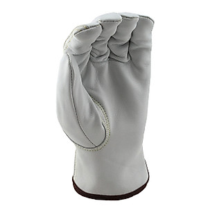 Stauffer Trackman Premium Goatskin Leather, Kevlar lined, Cut Resistant Work Gloves (Large)