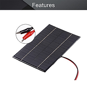 Fielect 18V 4.2W Polycrystalline Mini Solar Panel Module DIY for Light Toys Charger 130x200mm 1Pcs