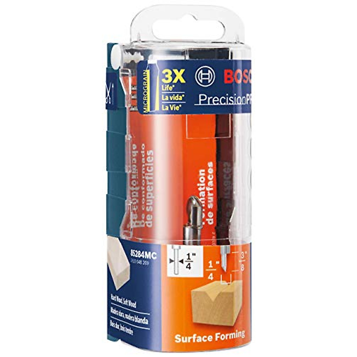 BOSCH 85284MC 1/4 In. x 1/4 In. Solid Carbide V-Groove Router Bit