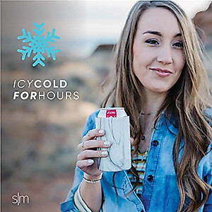 Simple Modern Skinny Can Cooler | Slim Insulated Stainless Steel Drink Sleeve Holder | Insulate Hard Seltzer, Soda, Beer, Energy Drinks | Gift for Women Her | Ranger Collection | Slim 12oz | Kunzite