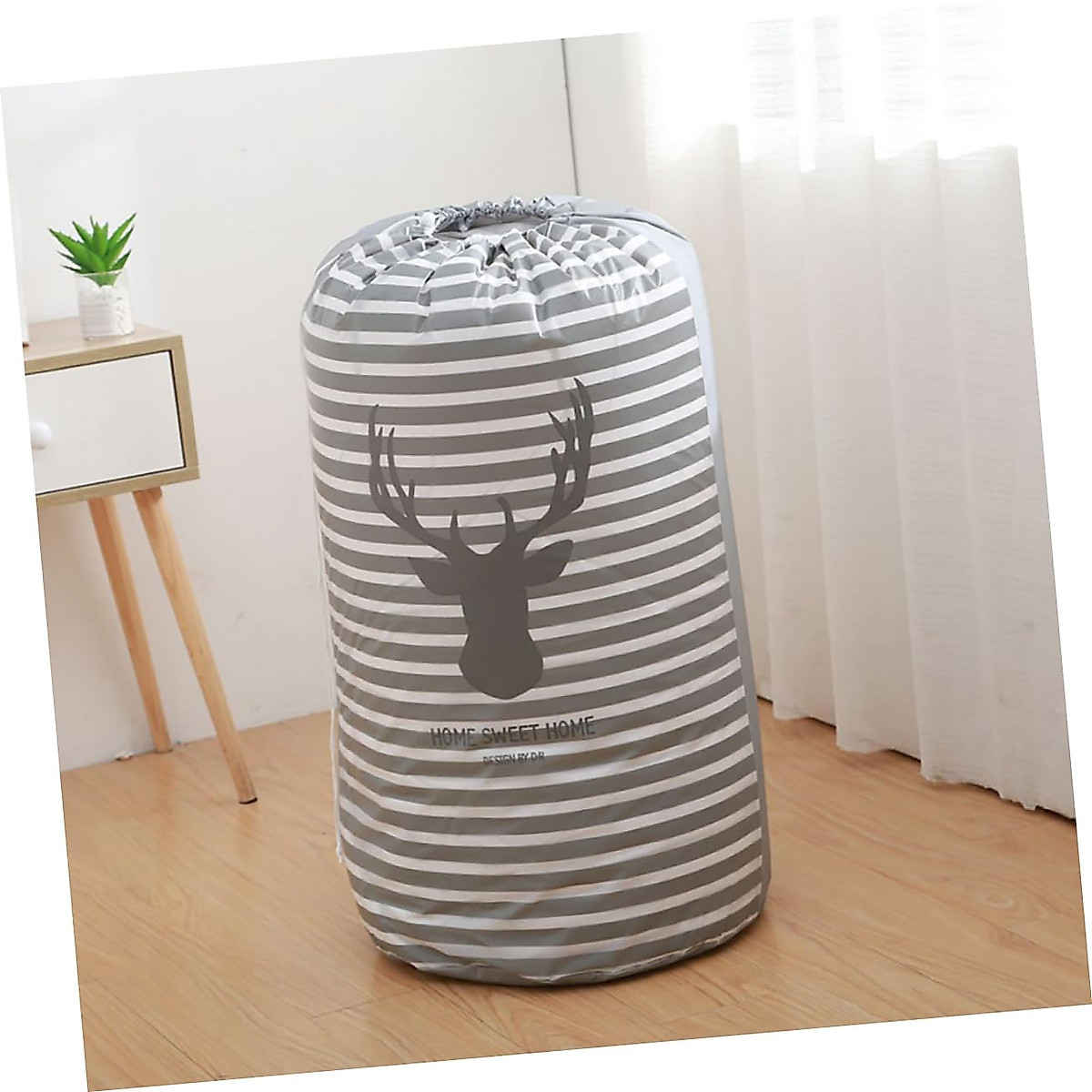 Ciieeo Laundry Organizer Quilt Storage Bag Drawstring Finishing Bag Clothing Laundry Bag