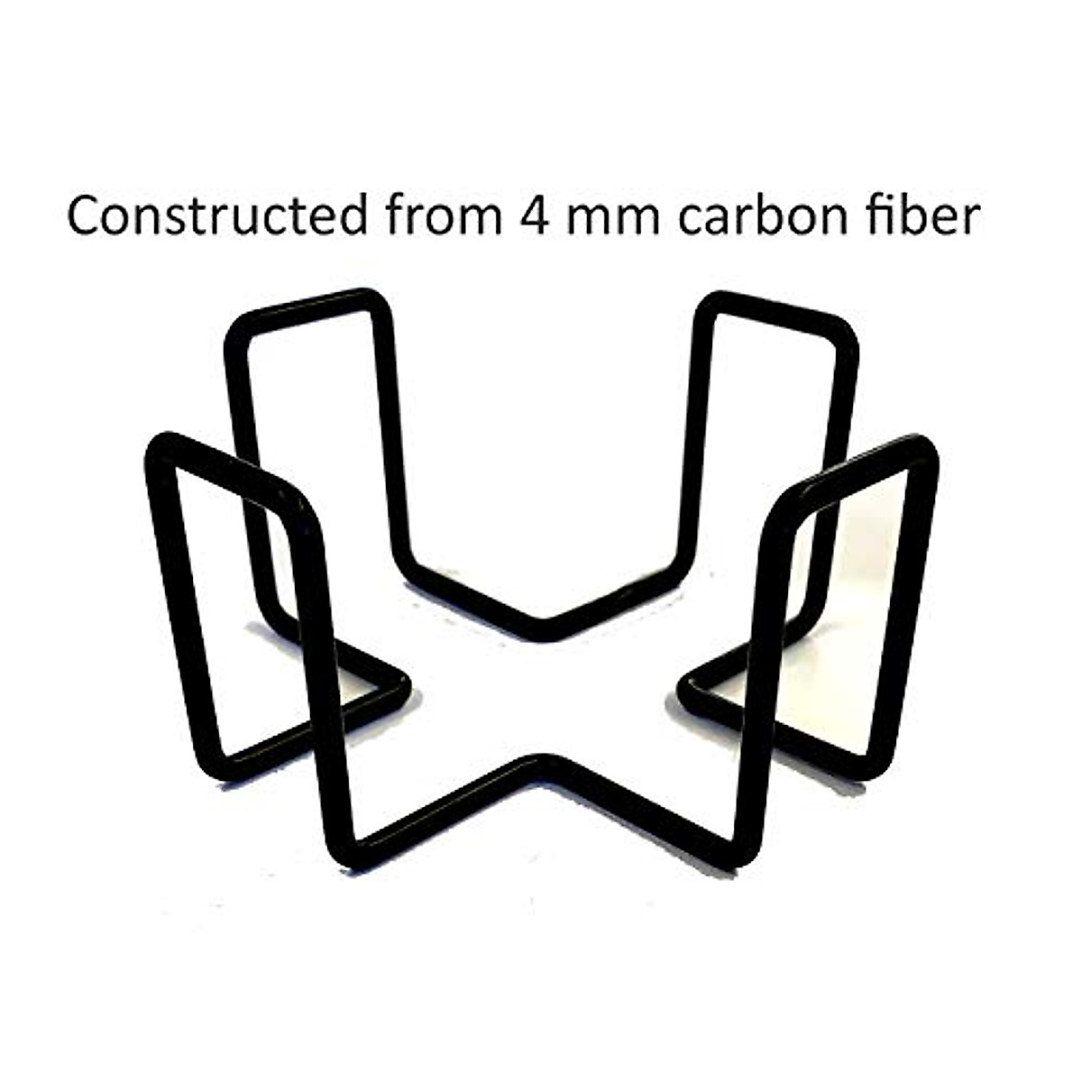 4.5 Inch Premium Black Iron Metal Coaster Holder for Both Round and Square Coasters New Modern Design. Stronger, Thicker Construction Holds Up to 7 Coasters (1)