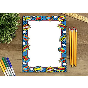 Teacher Created Resources Superhero Computer Paper (5629) 8.5 inches X 11 inches