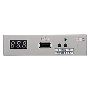 Oumij1 Drive Emulator,720KB SFRM72-FU USB SSD Floppy Drive Emulator with 720K Floppy Drive ABS