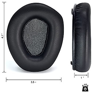 defean RS165 175 185 195 Upgrade Quality Ear Pads Replacement Ear Cushion Foam Compatible with Sennheiser HDR RS165,RS175, RS185,RS195 RF Wireless Headphone,Added Thicknes(Protein Leather)