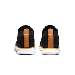 Bruno Marc Mens Mesh Sneakers Oxfords Lace-Up Lightweight Casual Walking Shoes, 1/Black - 12(Grand-01)