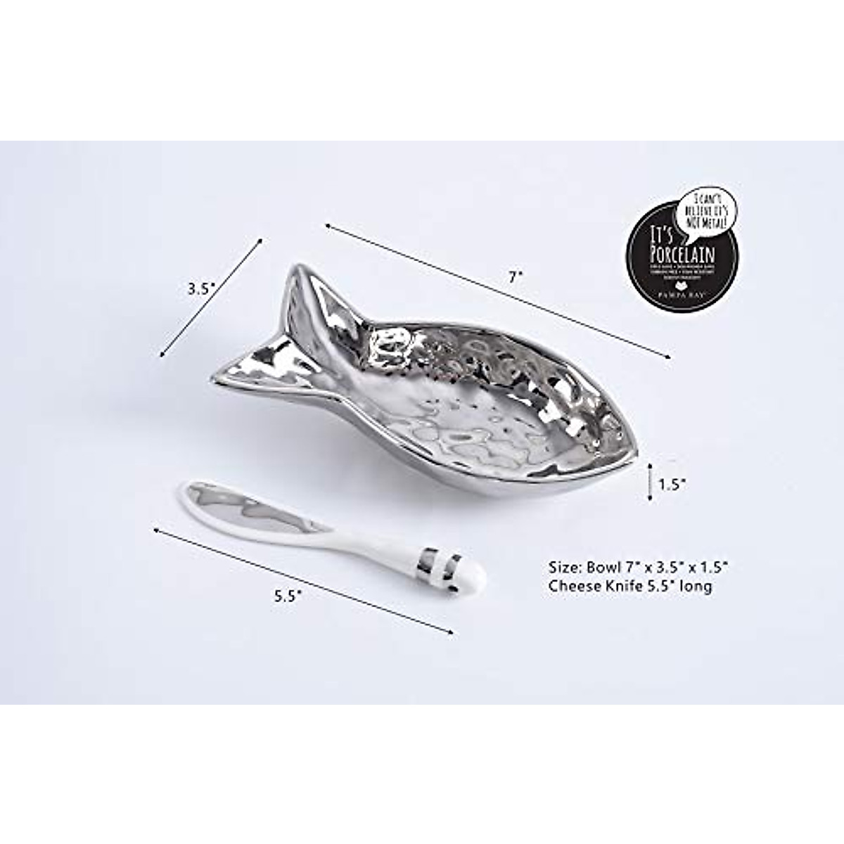 Pampa Bay Get Gifty Bowl and Spoon Set, Fish Design
