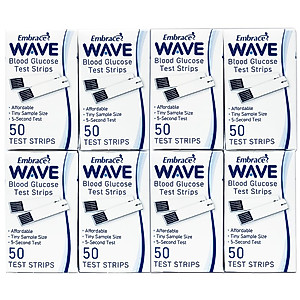 Embrace Wave Blood Glucose Test Strips 400Ct