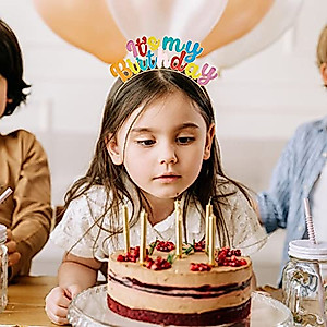 Chanaco Birthday Sash Birthday Girl Headband Set Birthday Crown Tiara Birthday Girl Sash Birthday Crowns for Women Happy Birthday Decorations Birthday Gifts for Women