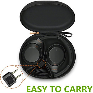 Saipomor Audio Cable and Golden Plated Airline Earphone Adapter Compatible with Sony WH-1000xm5 WH-1000xm4 WH-1000xm3 WH-ch510 WH-ch710n WH-ch700n WH-1000xm Headphones