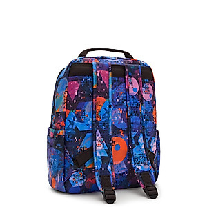 Kipling Women's Shelden 15" Laptop, Adjustable Straps, Front Zip Pocket, Nylon Backpack, Galaxy Illusion, 12''L x 15.5''H x 5''D