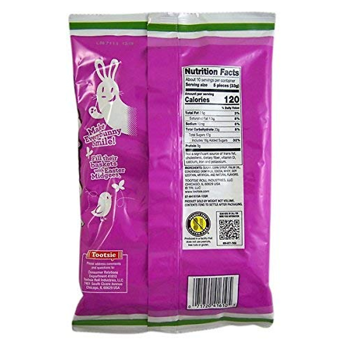 Tootsie Roll Chocolatey Midgees Easter Candy, 50 Count, 12 oz Bag