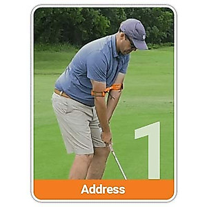 LC-1 Golf Swing Training Aid- Linear Compression Golf Practice & Golf Training Aid- Swing Trainer for Men & Women –Ingrain Proper Swing Mechanics Fast