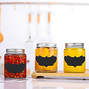 Voittozege 1.7oz Mini Mason Jars with Lids, 24 Pack Small Glass Bottles with Cap and 24 Pcs Labels, Round Clear Jars Food Container Mini Spice Jars for Jam, Honey, Wedding Shower Favors