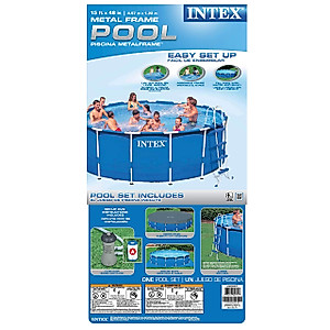 Intex 15ft X 48in Metal Frame Pool Set
