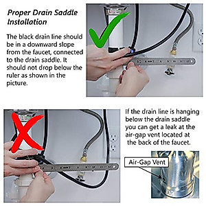 Watts Premier WP116093 Top Mount Air-Gap Faucet for Water Filtration Systems, Monitored, Brushed Nickel