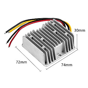 DC Buck Converter 10A Golf Cart Voltage Reducer 72 Volt to 12 Volt 120 Watt DC-DC Converter Step Down Voltage Regulator for Golf Cart Auto Car Truck Vehicle Boat Solar System LED Display Fan