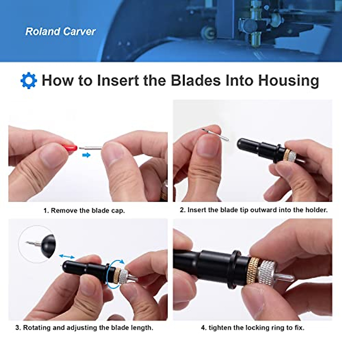 STREWEEK 50PCS Fine Point Blades, Cutting Blades for Cricut Maker 3/ Explore Air 2/Air 3, Including 5PCS 30° Shallow Replacement Blades, 40PCS 45° Standard Blades and 5PCS 60° Deep Blades