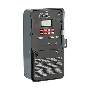 NSI DGUM100A-Y Series DGU Lighting Control with Photo/Override Input Control Time Switch, Metal Indoor NEMA 1 Enclosure, 120-277 VAC 50/60 Hz Input Supply, SPDT Momentary Output Contact