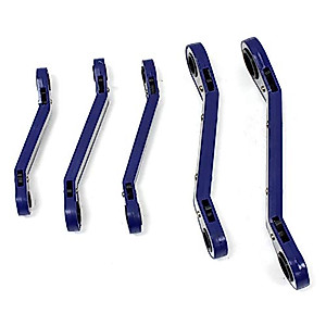 ARC-POWER 5 pc SAE Offset Ratcheting Box Closed End Wrench Set 6/12 Point 1/4" - 11/16"