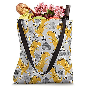 Funny Skater Dinosaurs Roller Skating Tote Bag
