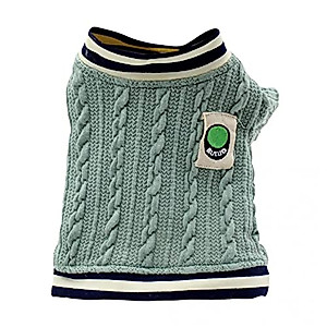 Dog Clothes Winter Dogs Clothes Wavy Strip Knitted Bottoming Sweater Dog Jacket Chihuahua Clothes for Small Medium Dogs Pet Clothing