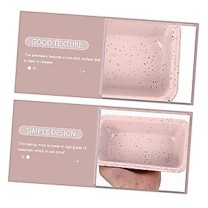 Anneome Loaf Pan Toast Mold Pullman Nonstick Bakeware Silcone Molds Carbon Steel Bakeware Toast Bread Toast Kitchen Gadget Practical Toast Pan Bread Baking Mold Meatloaf Pink Bread Pan