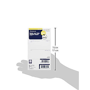 Filofax Personal Week on two pages English 2021 diary