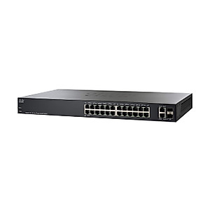 Cisco SG220-26-K9 26-Port Gigabit Smart Plus Switch, Black