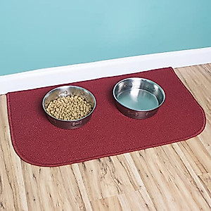 Washable Stain Resistant Kitchen Rugs with Latex Backing, Kitchen Mats for Floor, 18"x30" Red, John Ritzenthaler Company