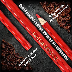 YOOUSOO Colouring Pencils, 24 Pcs Professional Coloured Pencils Drawing Pencils, Oil-based Artist Pencil Set, No Wax, Ideal for Sketching, Doodling, Painting, Writing, Pre-sharpened…