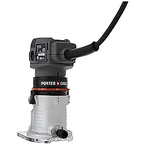 PORTER-CABLE Porter Cable Router, Variable Speed, 1/4-Inch Laminate Trimmer, 5.6-Amp (PCE6435)