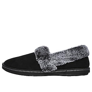 Skechers womens Cozy Campfire - Team Toasty Slipper, Black, 5 US