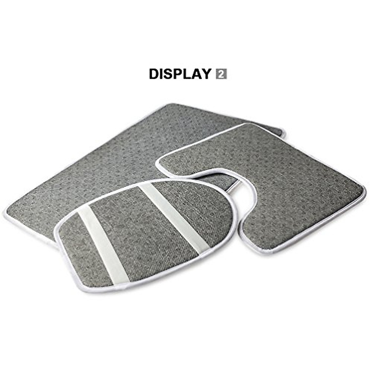 Coloranimal You are My Sunshine Sunflower Design Home Decoration 3 Piece Set U-Shaped Toilet Mat+Area Rug+Toilet Lid Covers