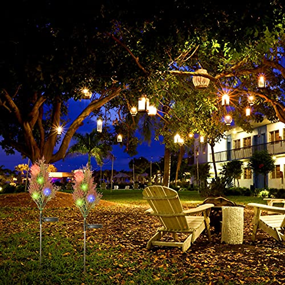 1pc Christmas Tree lamp Solar Ground Lights Solar Lights Solar Sidewalk Lights Solar Stake Light Lawn lamp Garden Stake Light Solar Pathway Lights Plastic Earth Tones Plate