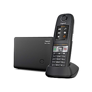 Gigaset E630A – Phone with Answering Machine – Water Splash and Dust-Resistant, (IP 65) – Ideal for Craftsmen and Mechanics, Black (Pack of 1)